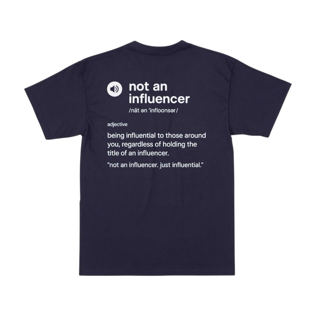 Definition Navy Tee - NYC Colorway – Not An Influencer